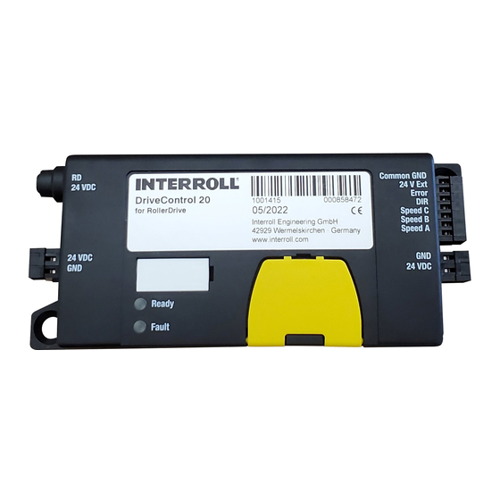 INTERROLL DRIVECONTROL 20 USER MANUAL Pdf Download | ManualsLib