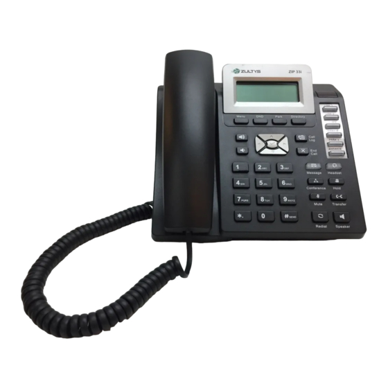 TELECOM ZIP 33I QUICK REFERENCE MANUAL Pdf Download | ManualsLib