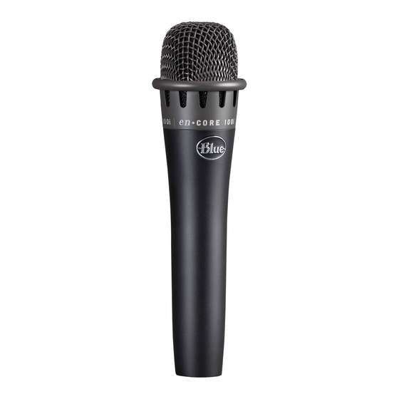 BLUE MICROPHONES EN-CORE 100I SERIES FEATURES & SPECIFICATIONS Pdf Download | ManualsLib