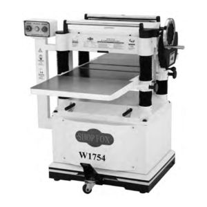 User Manuals: Shop fox SHOP FOX W1754 20-Inch Planer