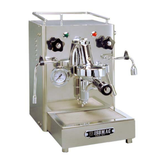 ISOMAC MILLENIUM COFFEE MAKER USE AND MAINTENANCE MANUAL | ManualsLib