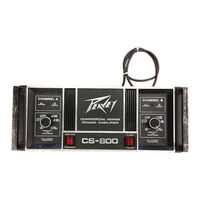 PEAVEY CS-800 OPERATING MANUAL Pdf Download | ManualsLib