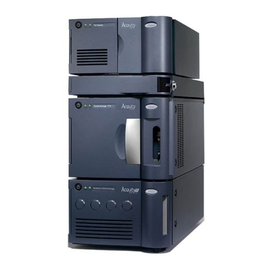 WATERS ACQUITY UPLC H-CLASS INSTRUCTIONS Pdf Download | ManualsLib