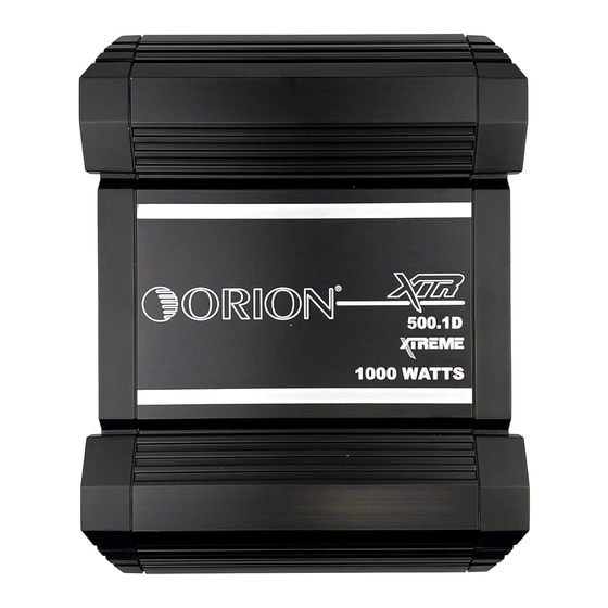 ORION XTR SERIES OWNER'S MANUAL Pdf Download | ManualsLib