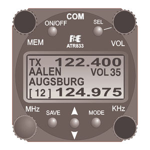 User Manuals: Filser electronic ATR833 Transceiver