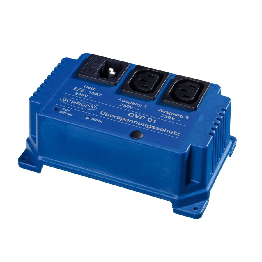 SCHAUDT OVP 01 A OPERATING AND INSTALLATION INSTRUCTIONS Pdf Download ...