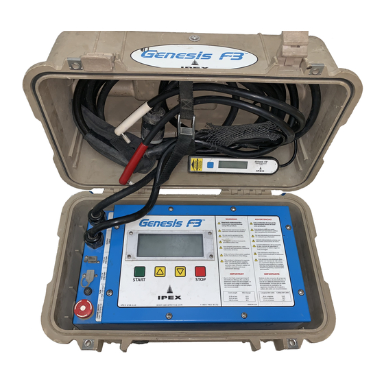 User Manuals: Ipex Genesis F3 Electrofusion Processor