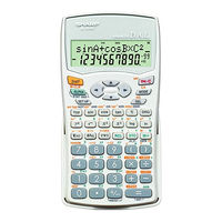User Manuals: Sharp EL-531W Scientific Calculator