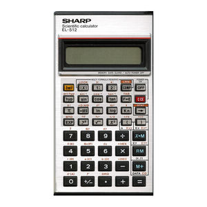 SHARP EL-512 INSTRUCTION MANUAL Pdf Download | ManualsLib