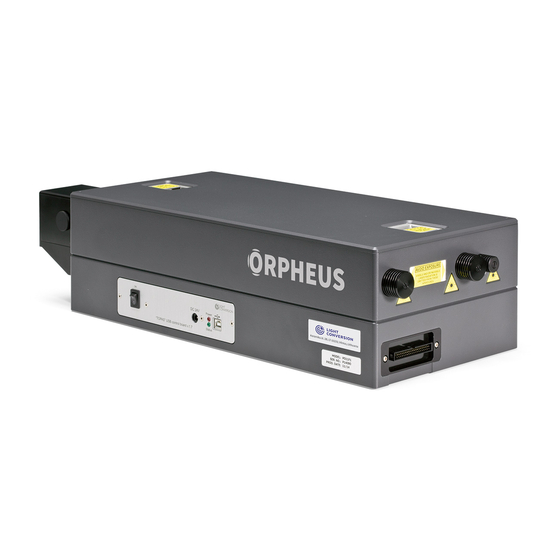 Manuals Light conversion ORPHEUS Amplifier