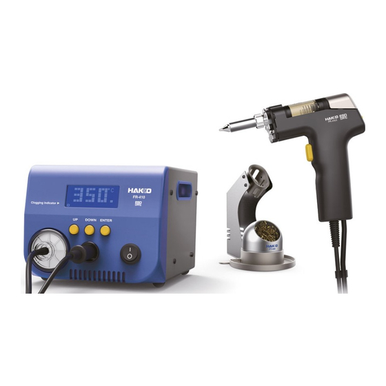 HAKKO ELECTRONICS FR-4101 INSTRUCTION MANUAL Pdf Download | ManualsLib