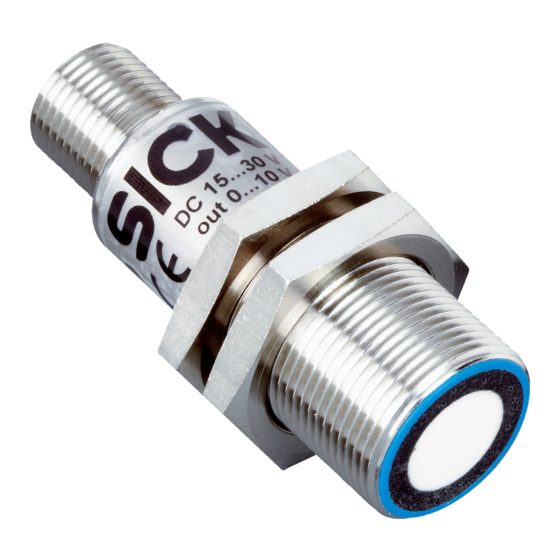 SICK UM18-21112B211 OPERATING INSTRUCTIONS MANUAL Pdf Download | ManualsLib