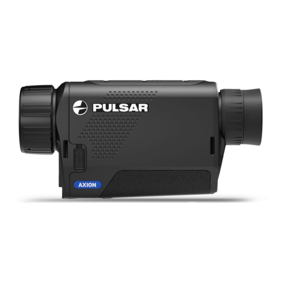PULSAR AXION XM30S OPERATING INSTRUCTIONS MANUAL Pdf Download | ManualsLib