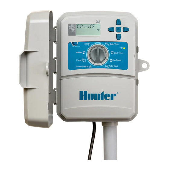 Hunter X2 irrigation controller Operating Manual | ManualsLib