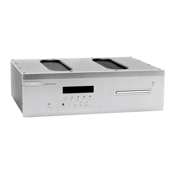 MUSICAL FIDELITY AMSCD INSTRUCTIONS FOR USE MANUAL Pdf Download ...