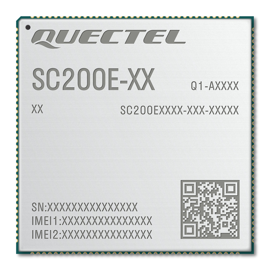 QUECTEL SC200E SERIES MANUAL Pdf Download | ManualsLib