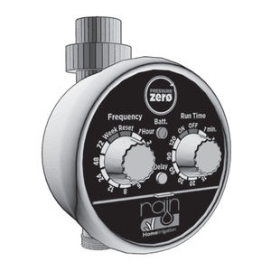 Rain ZERO PRESSURE Manuals | ManualsLib