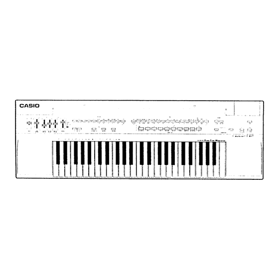 CASIO CASIOTONE MT-540 OPERATION MANUAL Pdf Download | ManualsLib