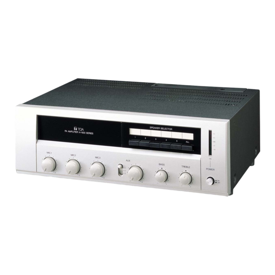 TOA A-1512 OPERATING INSTRUCTIONS MANUAL Pdf Download | ManualsLib