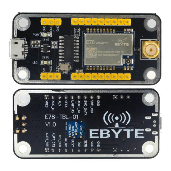 EBYTE E78-TBL-01 USER MANUAL Pdf Download | ManualsLib