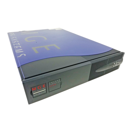 MGE UPS SYSTEMS UNINTERRUPTIBLE POWER PROVIDER BROCHURE & SPECS Pdf ...