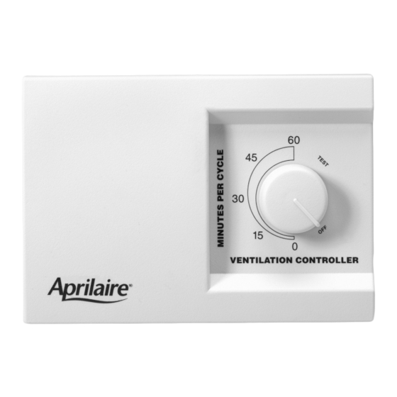 APRILAIRE 8120 OWNER'S MANUAL Pdf Download | ManualsLib