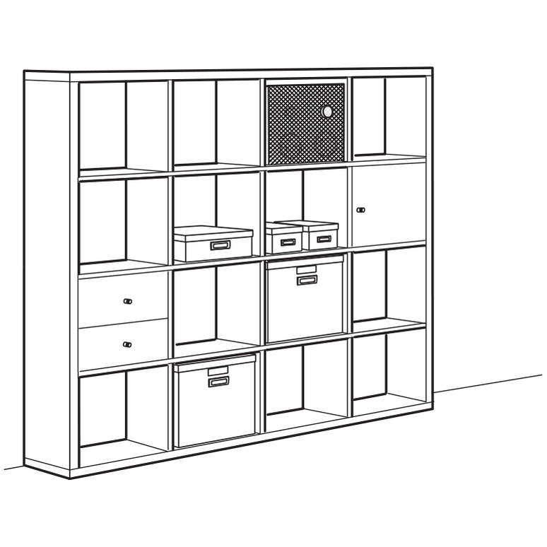 IKEA KALLAX Shelving Unit Efficiency and Organization | ManualsLib