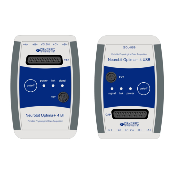 Neurobit Optima+ 4 BT Manuals | ManualsLib