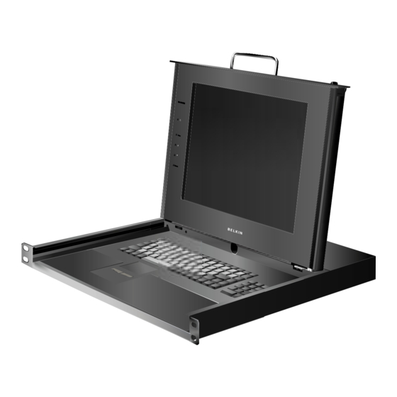 BELKIN F1DC100R - OMNIVIEW 17" LCD RACK CONSOLE QUICK INSTALLATION ...