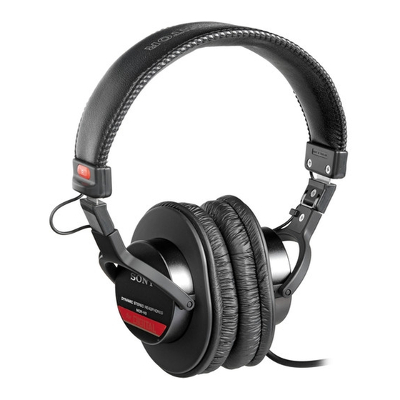 SONY MDR-V6 SERVICE MANUAL Pdf Download | ManualsLib