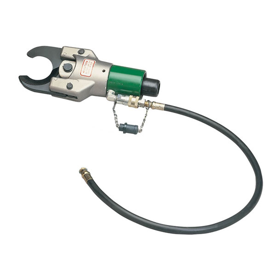 GREENLEE 750 CUTTER INSTRUCTION MANUAL | ManualsLib