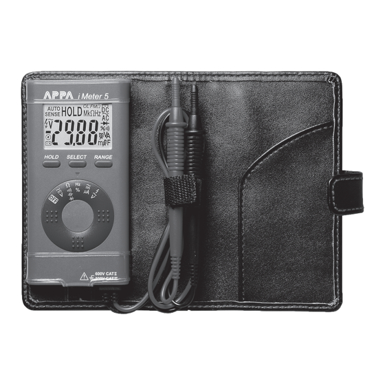 Appa iMeter 5 Manuals | ManualsLib