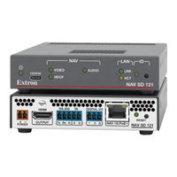 EXTRON ELECTRONICS NAV SD 121 SETUP MANUAL Pdf Download | ManualsLib