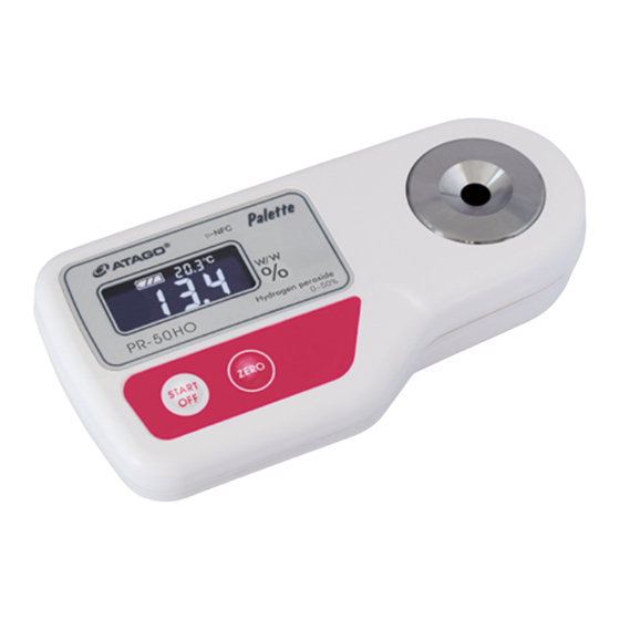 ATAGO PR-50HO INSTRUCTION MANUAL Pdf Download | ManualsLib