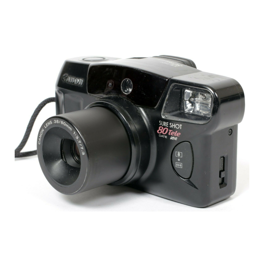 CANON SURE SHOT 80 TELE INSTRUCTIONS MANUAL Pdf Download | ManualsLib