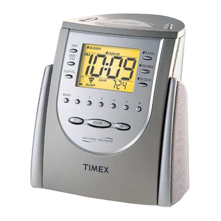 Timex T309 Alarm Clock Radio Manual | ManualsLib
