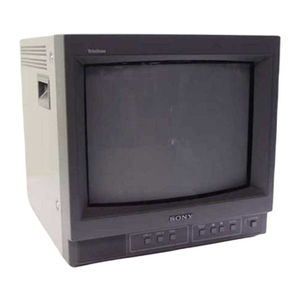 SONY TRINITRON PVM-20N SERVICE MANUAL Pdf Download | ManualsLib