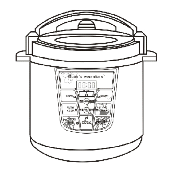 COOK'S ESSENTIALS PC028 INSTRUCTION MANUAL Pdf Download | ManualsLib