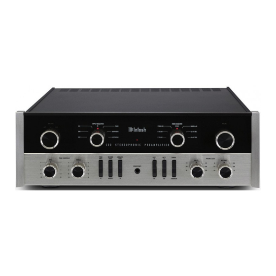 MCINTOSH C22 SERVICE MANUAL Pdf Download | ManualsLib
