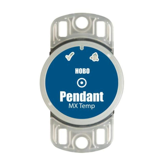 HOBO PENDANT MX TEMP MANUAL Pdf Download | ManualsLib