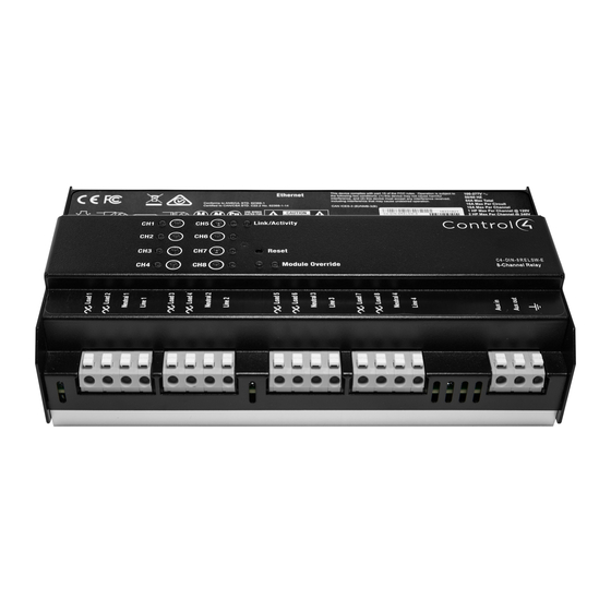 CONTROL 4 C4-DIN-8RELSW-E WIRING MANUAL Pdf Download | ManualsLib
