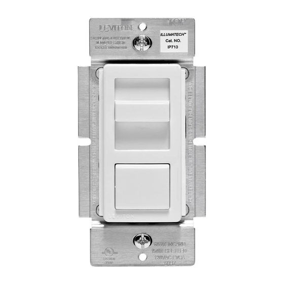 Leviton decora IP710 Dimmer Installation & Operation Manual | ManualsLib