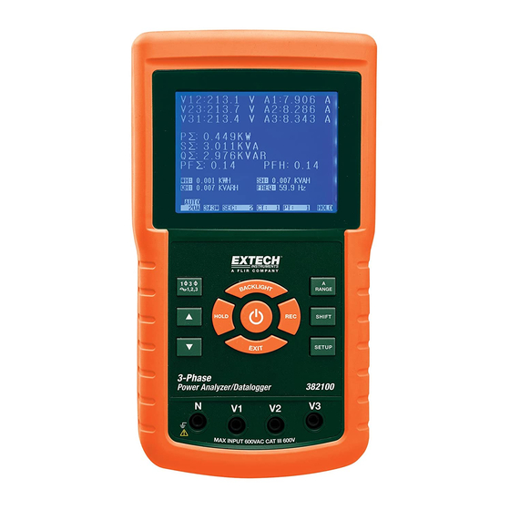 EXTECH INSTRUMENTS 382100 USER MANUAL Pdf Download | ManualsLib