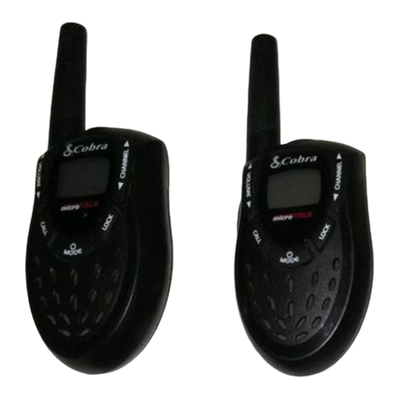 COBRA PR 650WX TWO-WAY RADIO OWNER'S MANUAL | ManualsLib