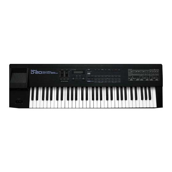ROLAND D-20 OWNER'S MANUAL Pdf Download | ManualsLib