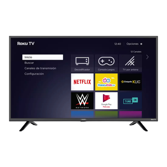PHILIPS ROKU TV 4000 SERIES QUICK START MANUAL Pdf Download | ManualsLib