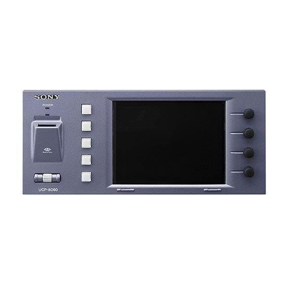 SONY UCP-8060 CONTROL PANEL OPERATION MANUAL | ManualsLib