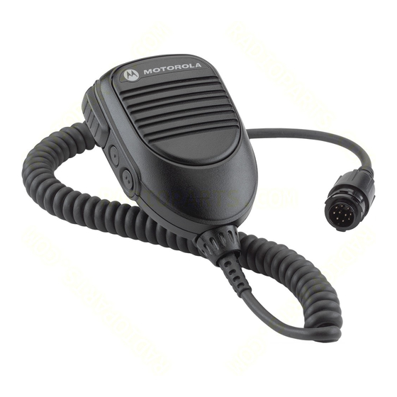 MOTOROLA RMN5052 MANUAL Pdf Download | ManualsLib