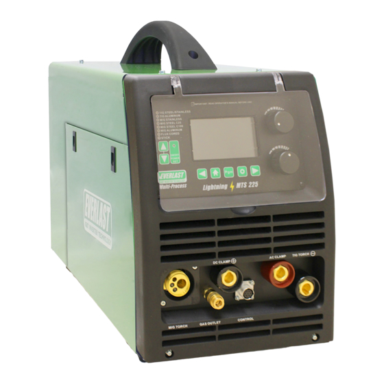 EVERLAST LIGHTNING MTS 225 OPERATOR'S MANUAL Pdf Download | ManualsLib