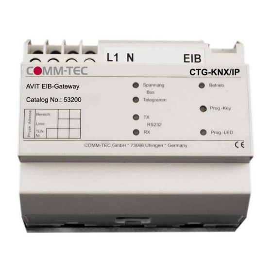 COMM-TEC EIB USER MANUAL Pdf Download | ManualsLib